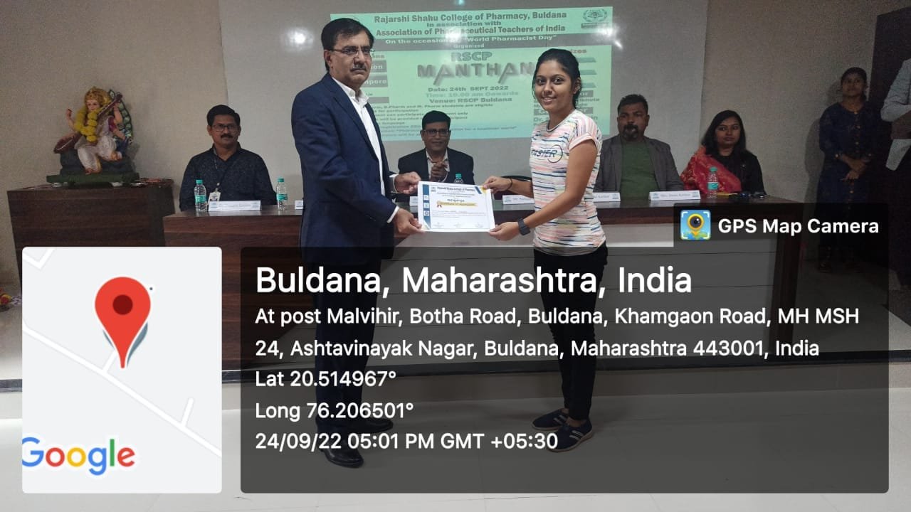 Rajarshi Shahu College of Pharmacy Buldhana in association with APTI ...